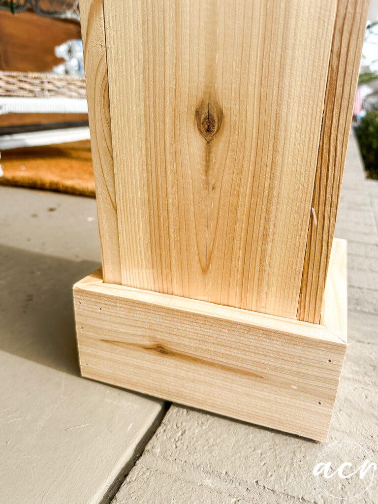 DIY Cedar Wood Porch Columns - Artsy Chicks Rule®
